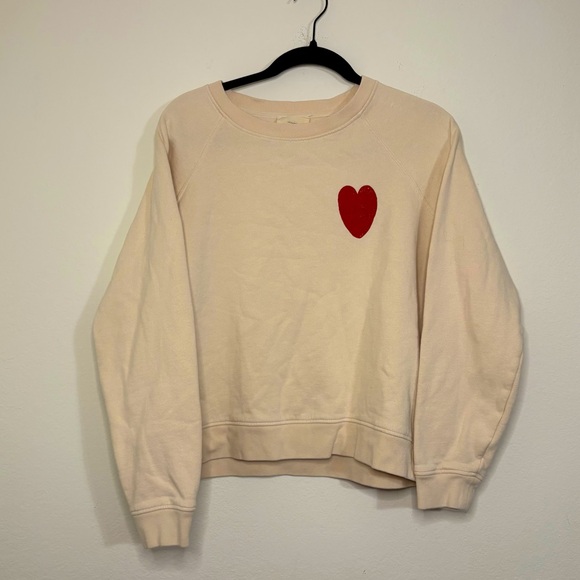 Sezane | Tops | Sezane Bobo Choses Heart Sweatshirt | Poshmark